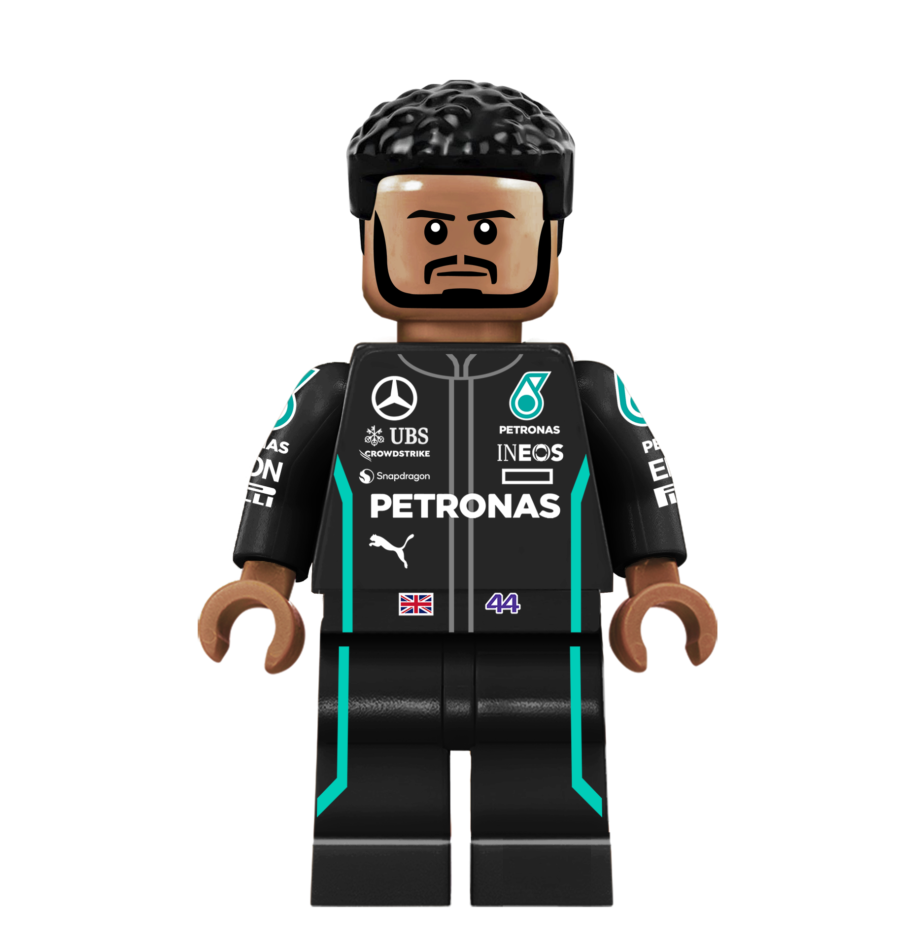 Lewis Hamilton - Famous Minifigs Custom Printed Minifigure – BRICK STORE