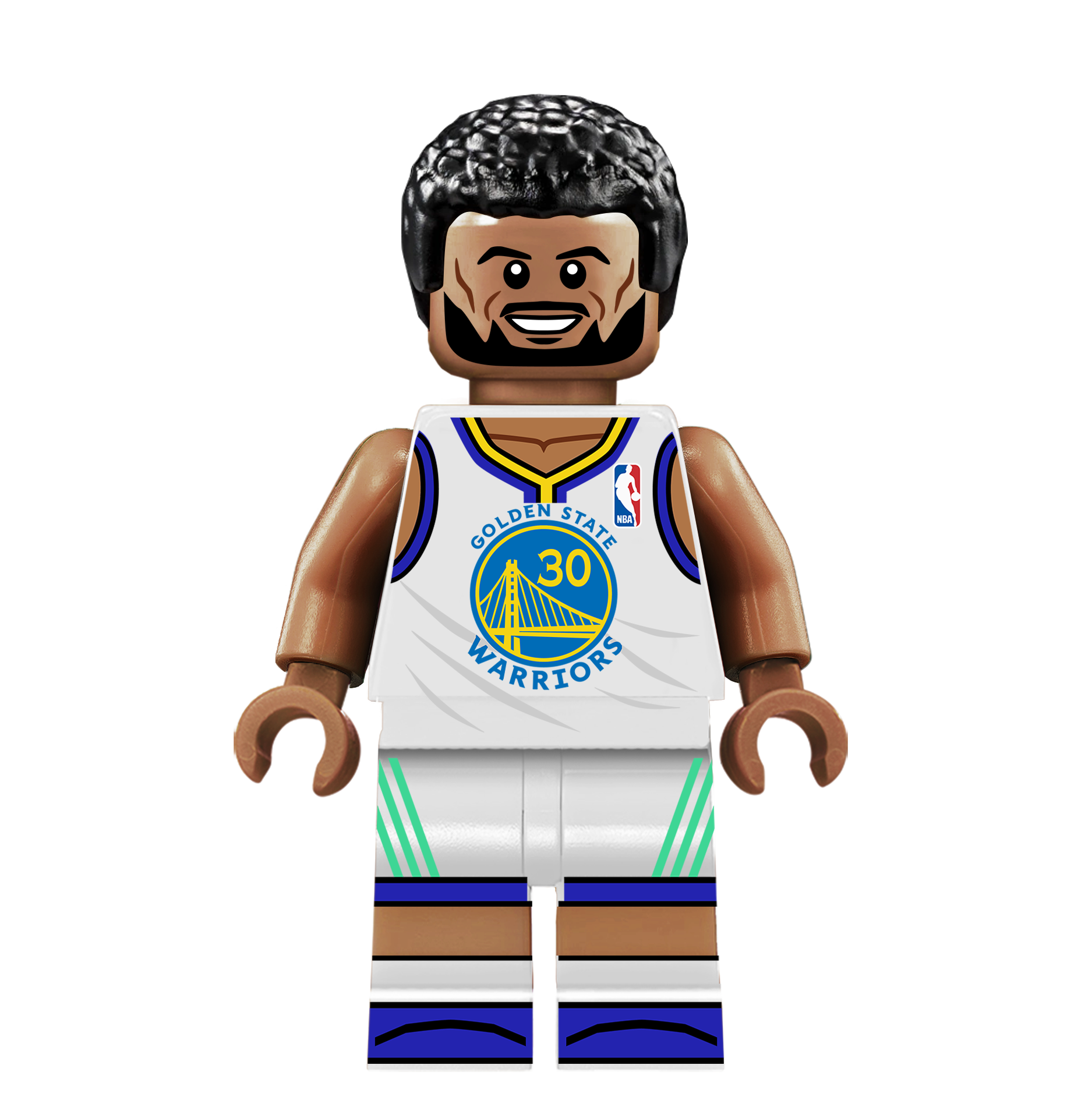 Stephen Curry (HOME) - Famous Minifigs Custom Printed Minifigure ...