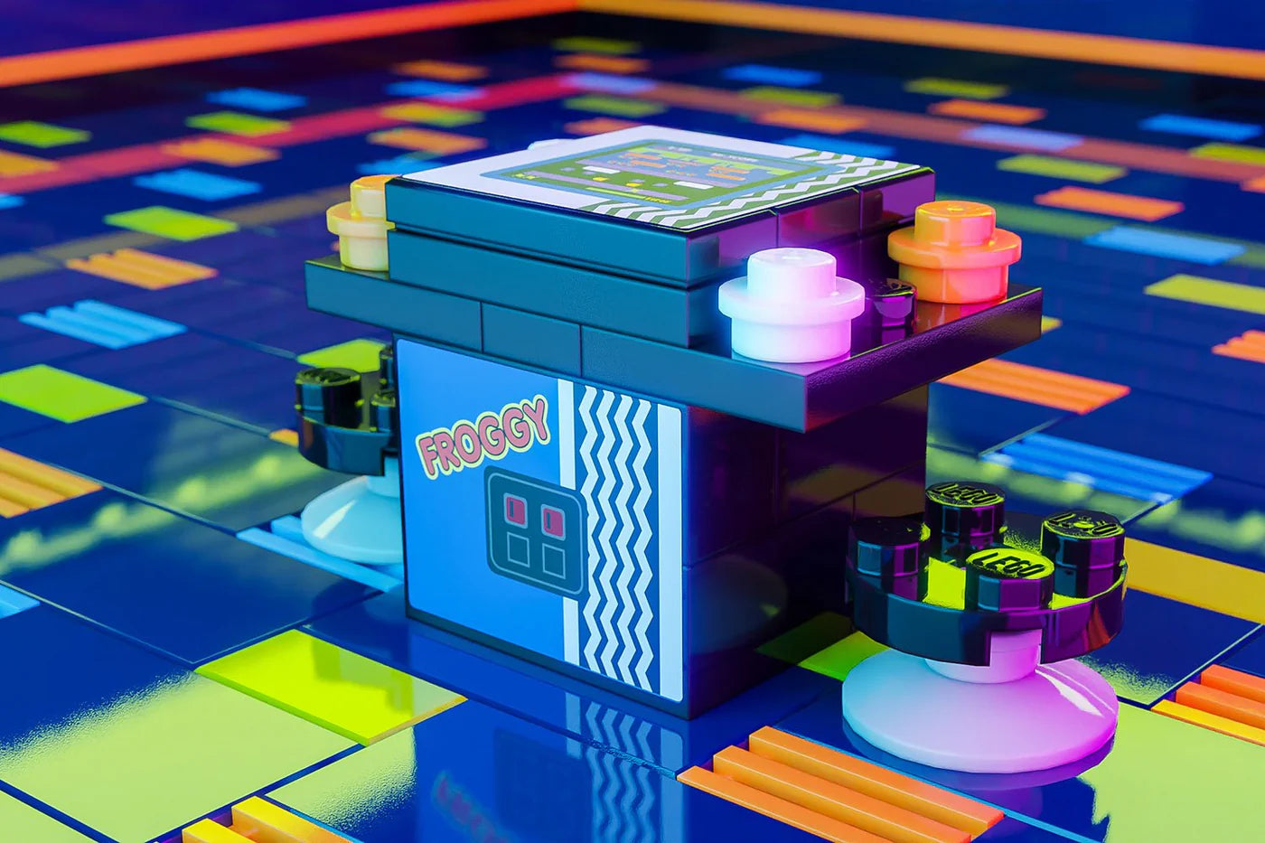 Froggy (Cocktail Style) - B3 Customs Arcade Machine – BRICK STORE