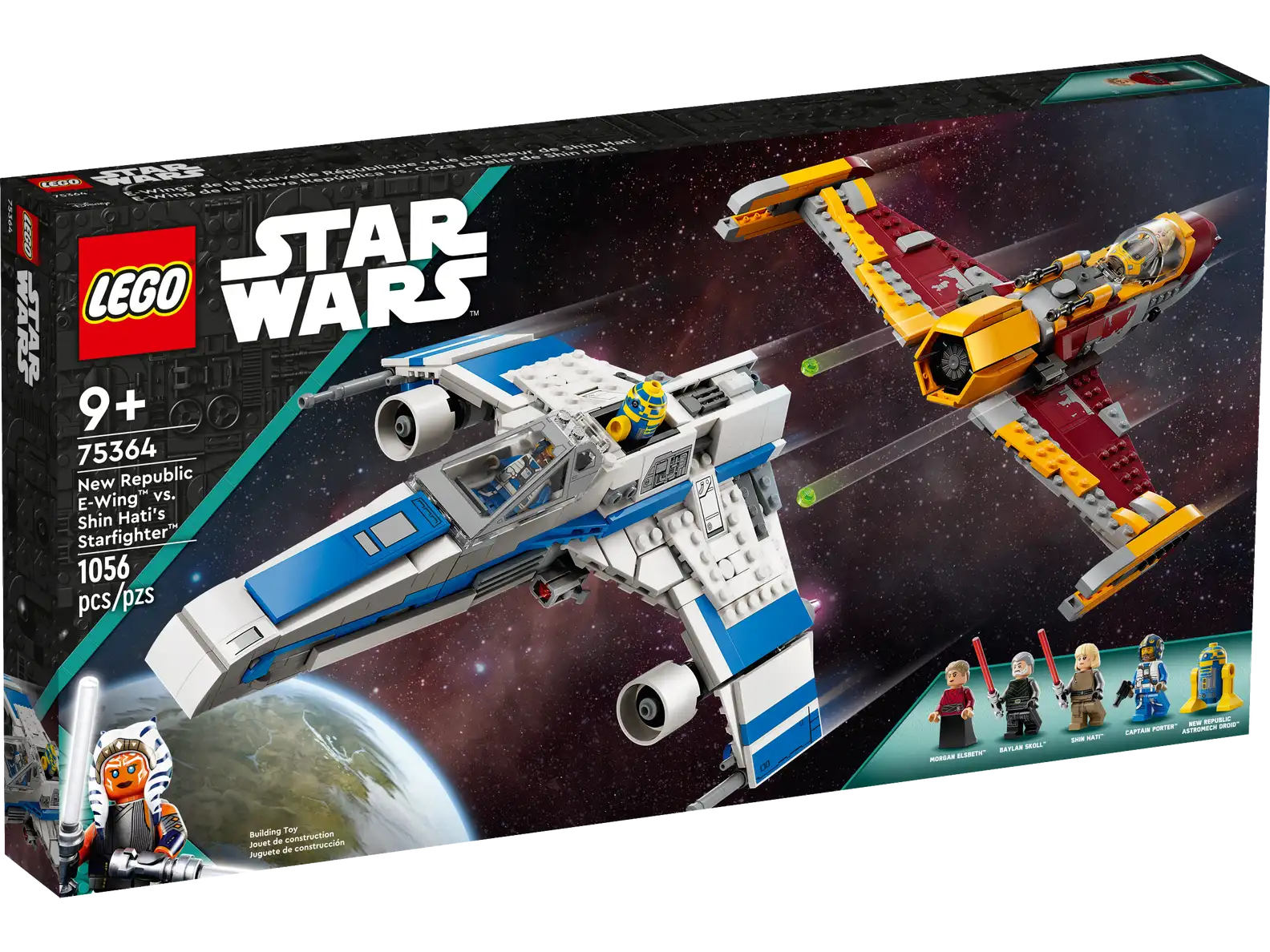 Lego Star Wars 75364 Ahsoka New Republic E-Wing vs. Shin Hati’s Starfi ...