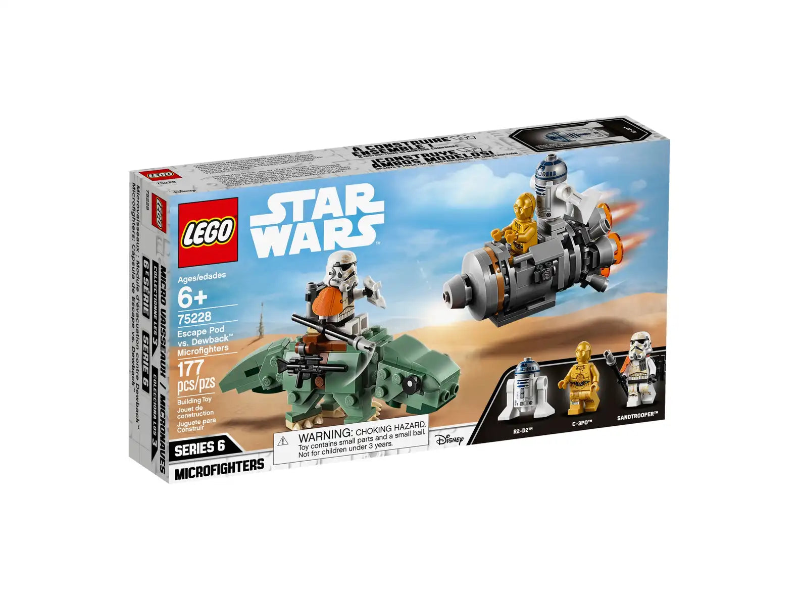 LEGO Star Wars 75228 Escape Pod vs Dewback Microfighter – BRICK STORE