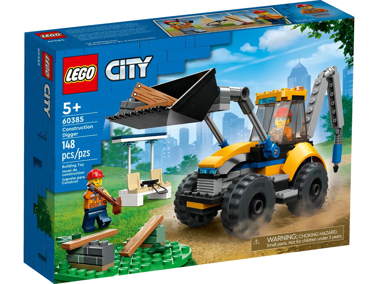 LEGO City 60385 Construction Digger – BRICK STORE